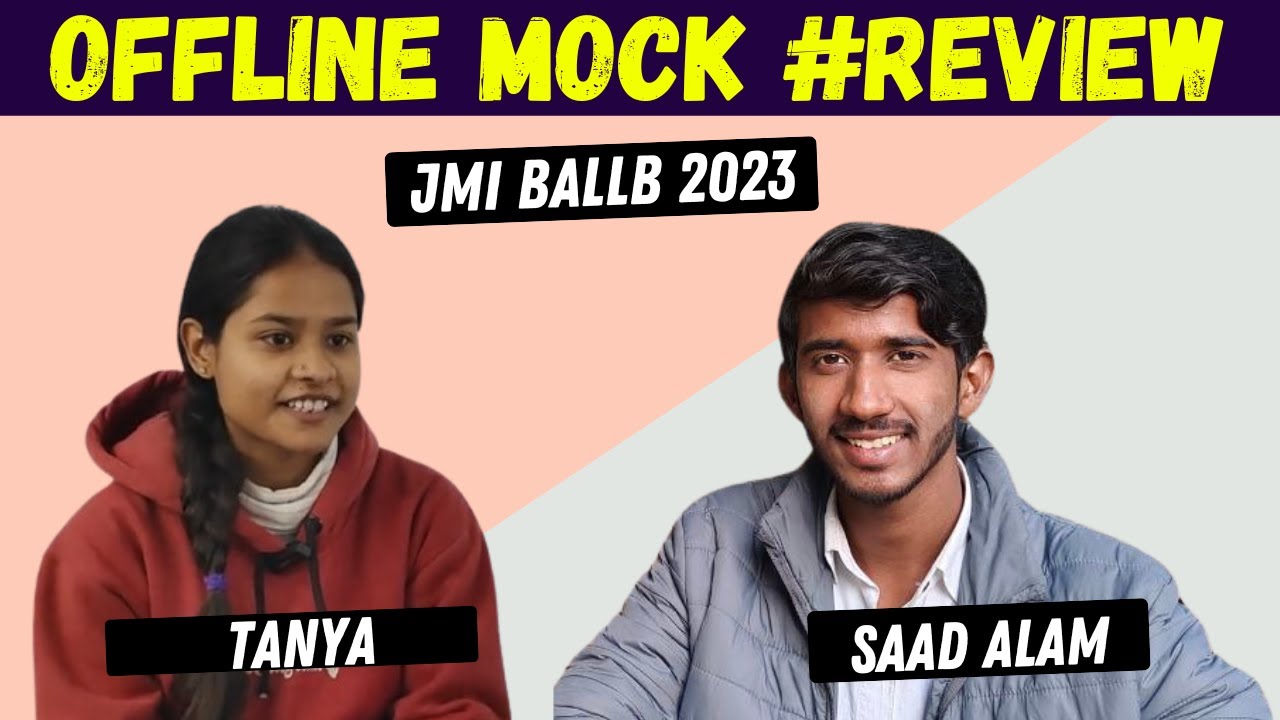 JAMIA BALLB MOCK : REVIEW BY LAW ASPIRANT : JMI BALLB ENTRANCE 2024 - YouTube