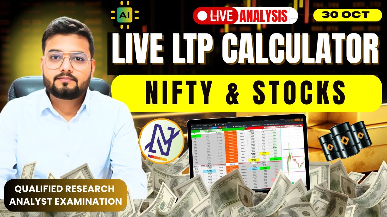 30 Oct live option chain Nifty BankNifty Finnifty with LTP Calculator # ...
