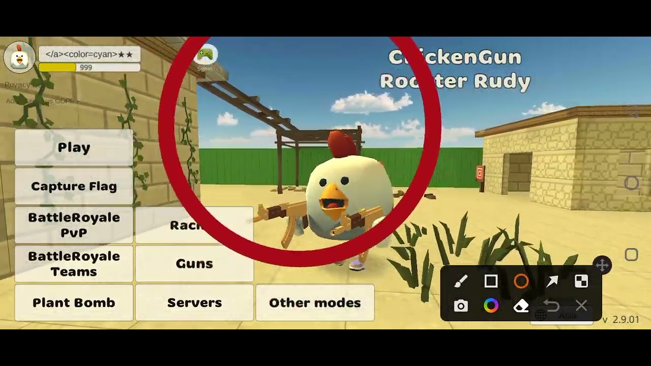 chicken gun new car #hackerplayer - YouTube