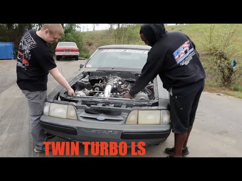 LS SWAP Twin Turbo Fox Body Hits The STREETS!!!! - YouTube
