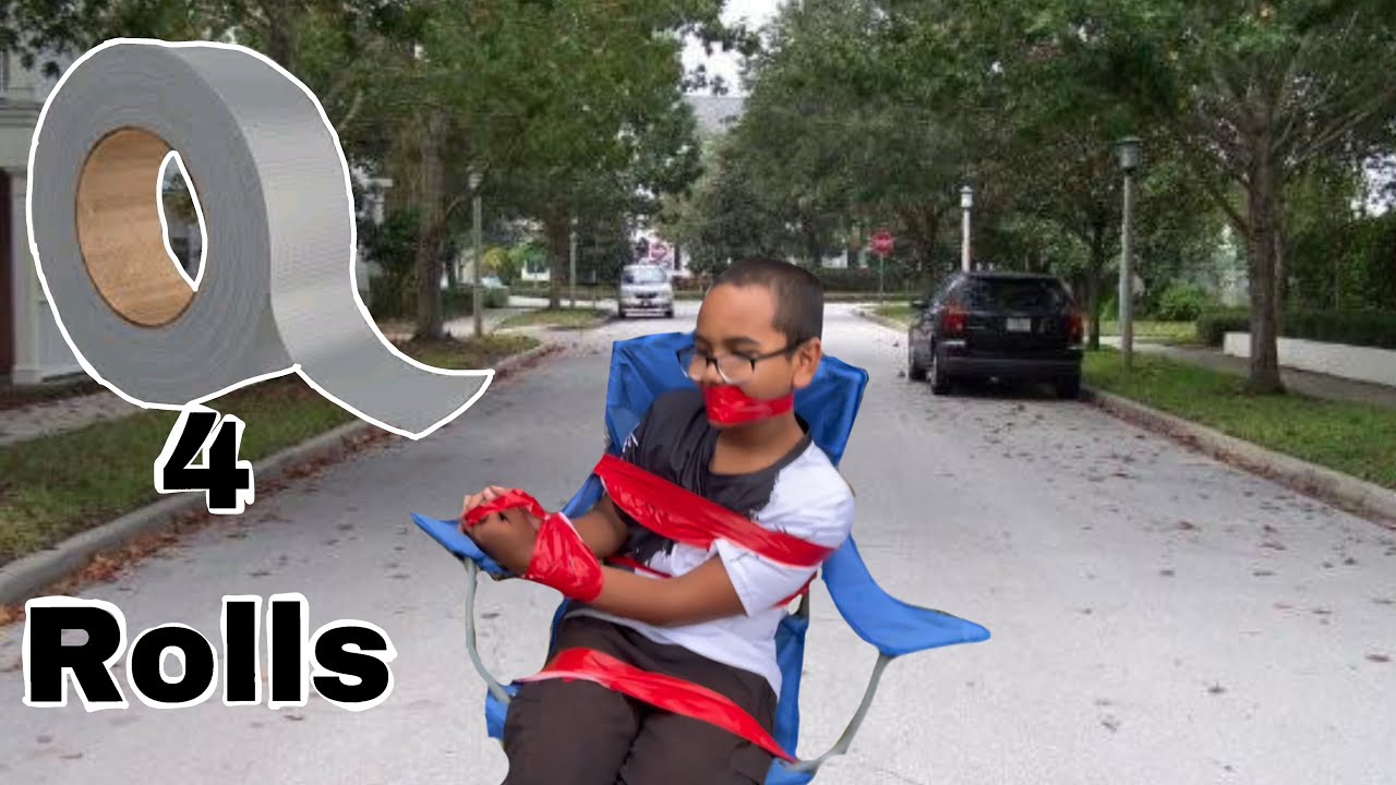 FOUR ROLLS TRY TO ESCAPE BEING TAPED TO A CHAIR - YouTube