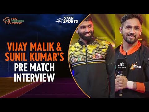Vijay Malik & Sunil Kumar's Pre Match Interview from #PKLRevengeWeek | #ProKabaddiOnStar 2024 ...
