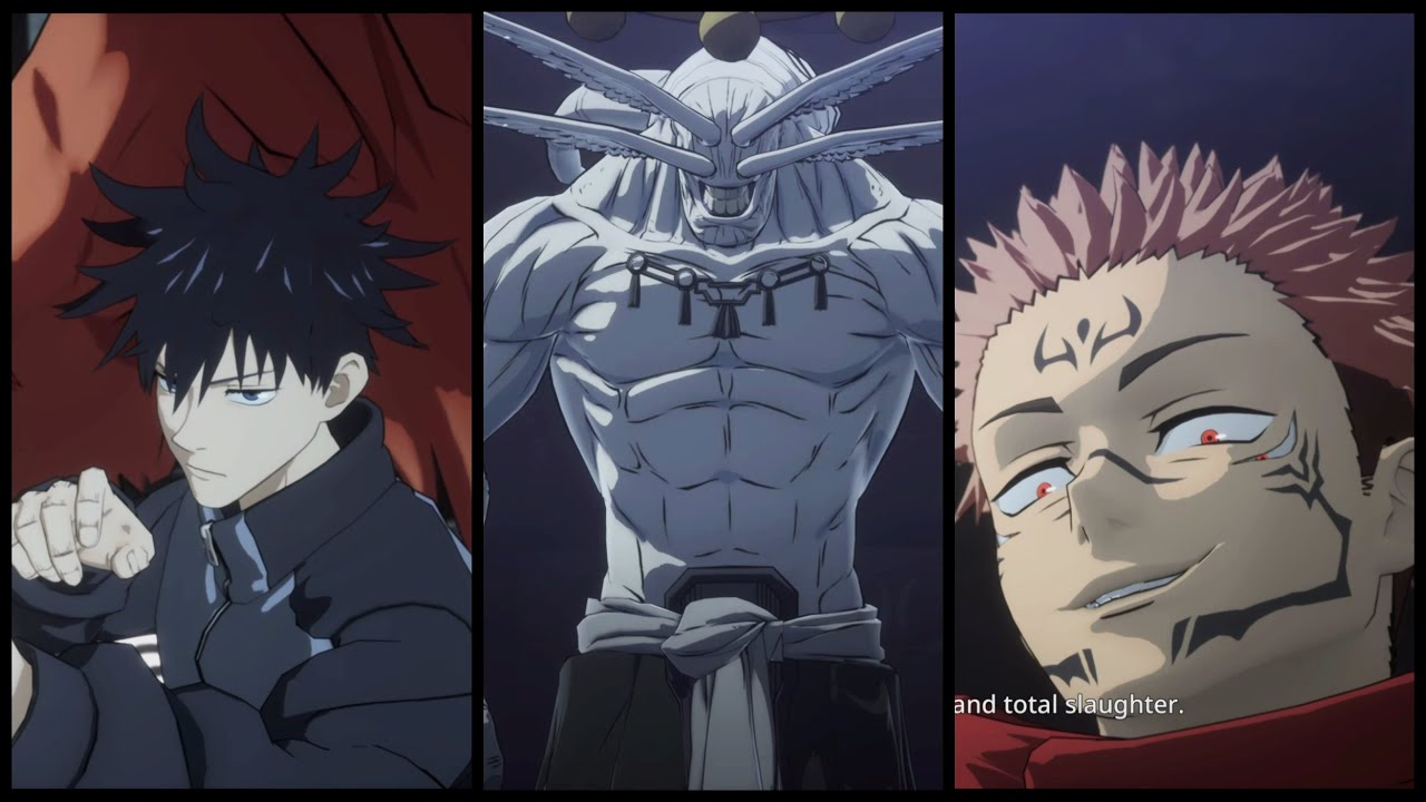 Megumi and Sukuna vs The Divine General Mahoraga (JJK Cursed Clash ...