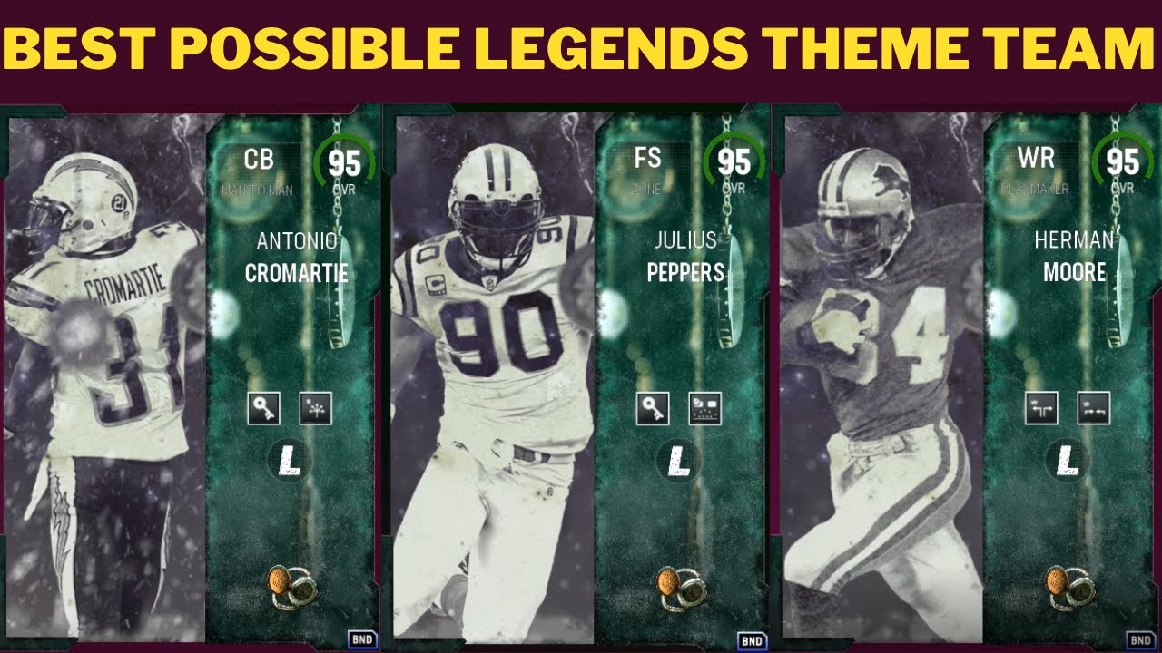 Updated Legends Theme Team 95 Overall!!! (Madden 23 Ultimate Team ...