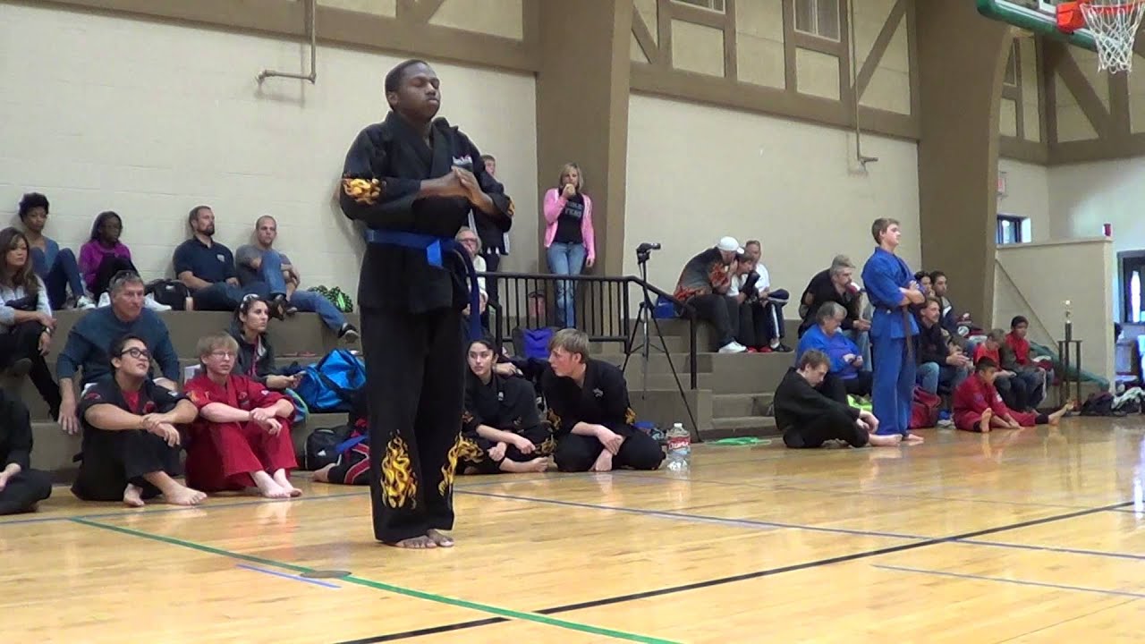 Brian Williams performing the kata Yul-Guk at the 2014 OKA End of Year ...