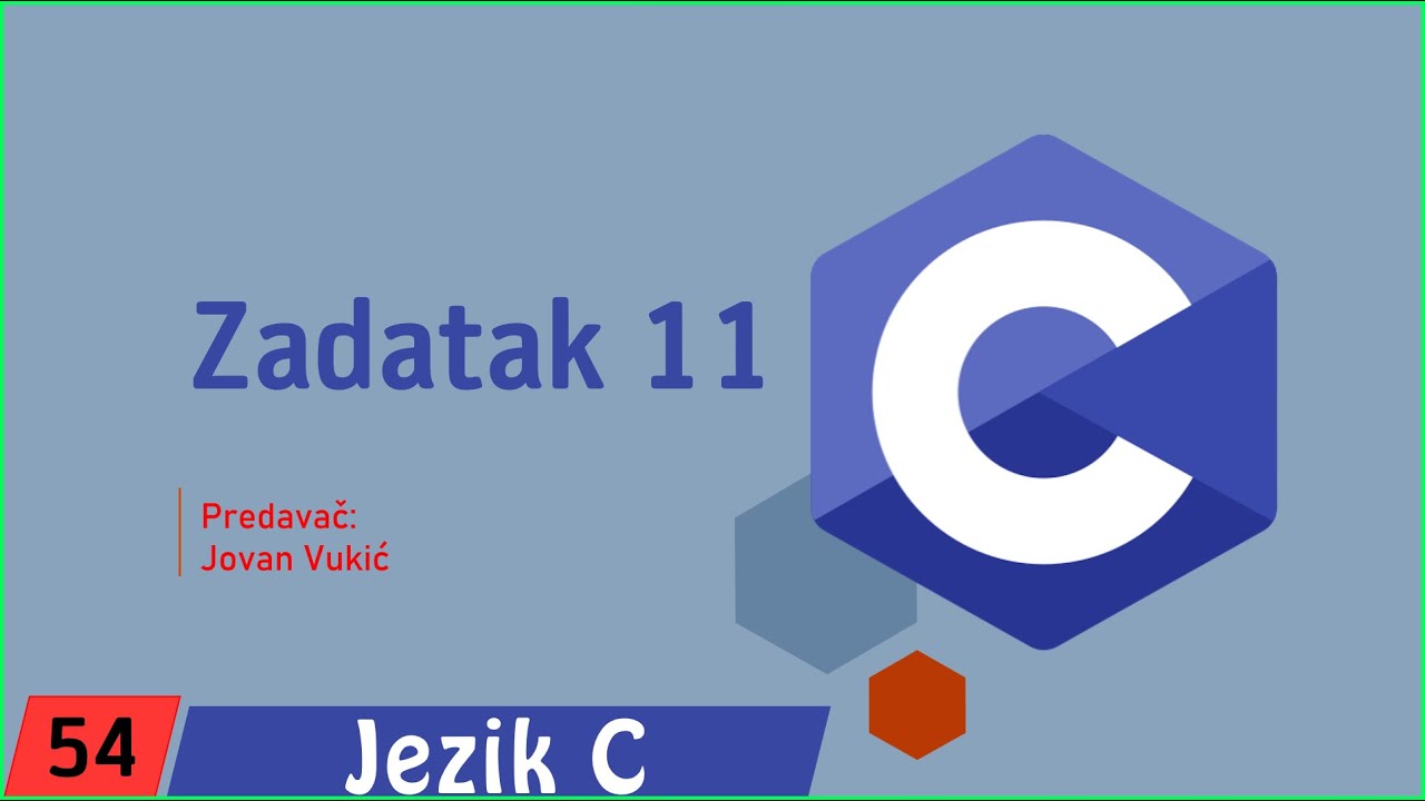 Programski jezik C | 54. Zadatak 11 (skalarni proizvod) - YouTube