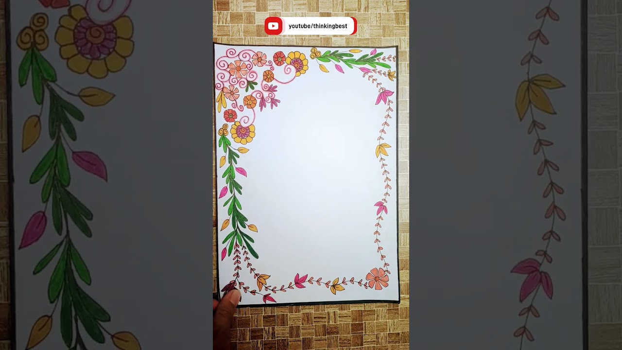 7 EASY Project work designs #shorts - YouTube