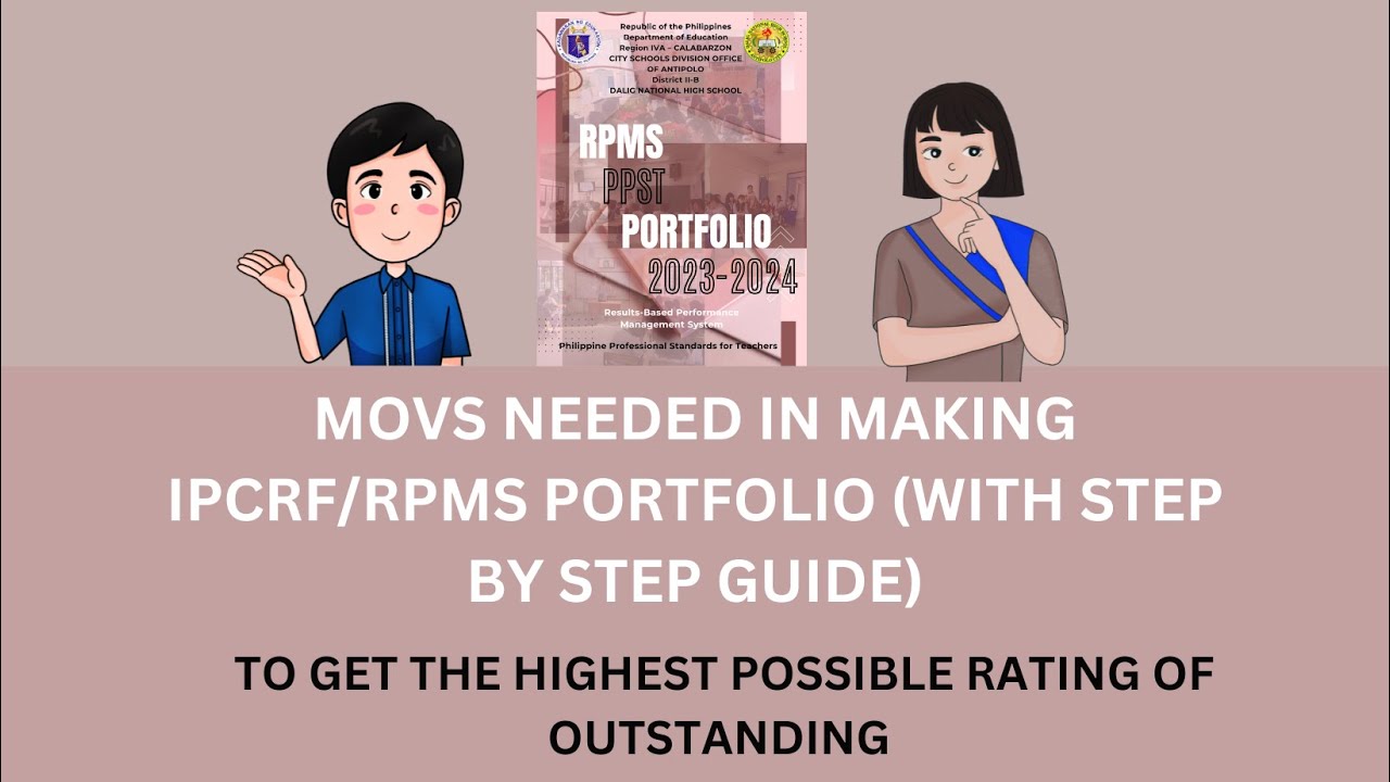 MOVs NEEDED IN MAKING IPCRF/RPMS PORTFOLIO 2023-2024 (WITH STEP BY STEP ...