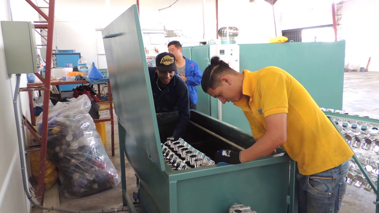 Vacuum Plastic Metallizing Process Step 6- Vacuum Topcoat and ...