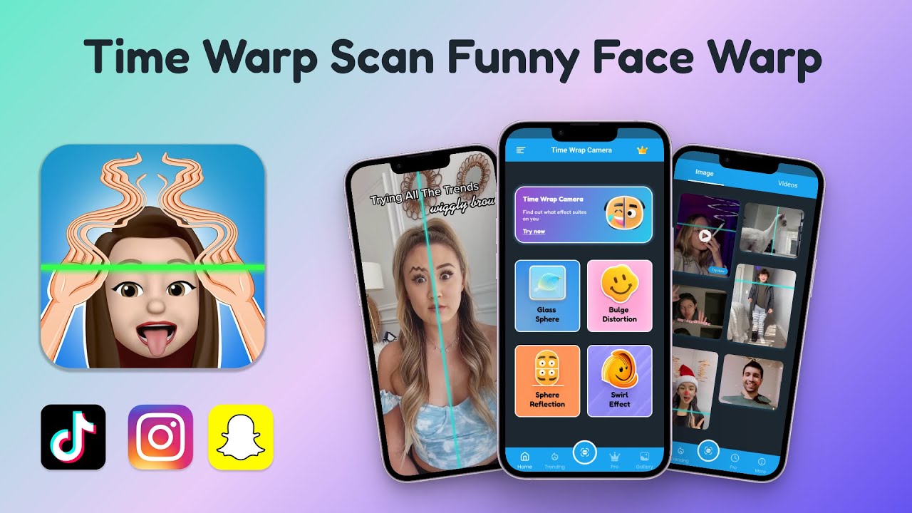 Time Warp Scan - Face Scan TIME WARP SCAN: Photo filter - YouTube