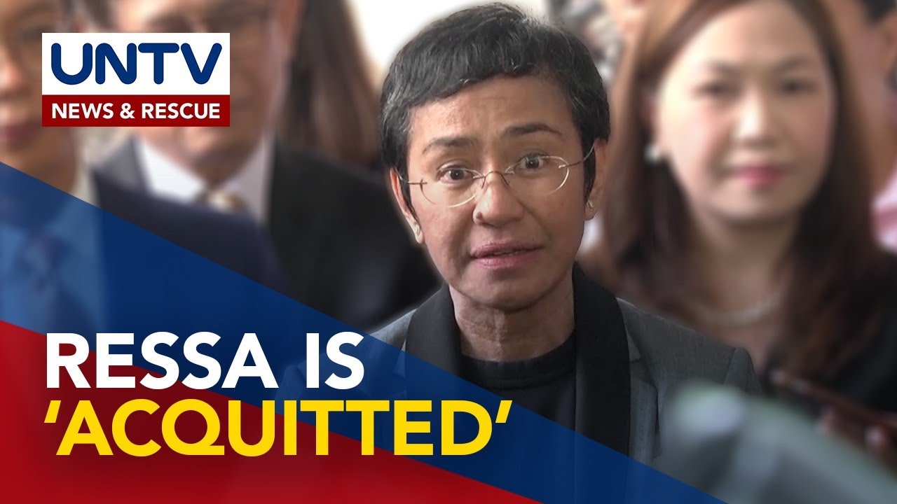 Pasig court acquits Rappler CEO Maria Ressa in last tax evasion case ...