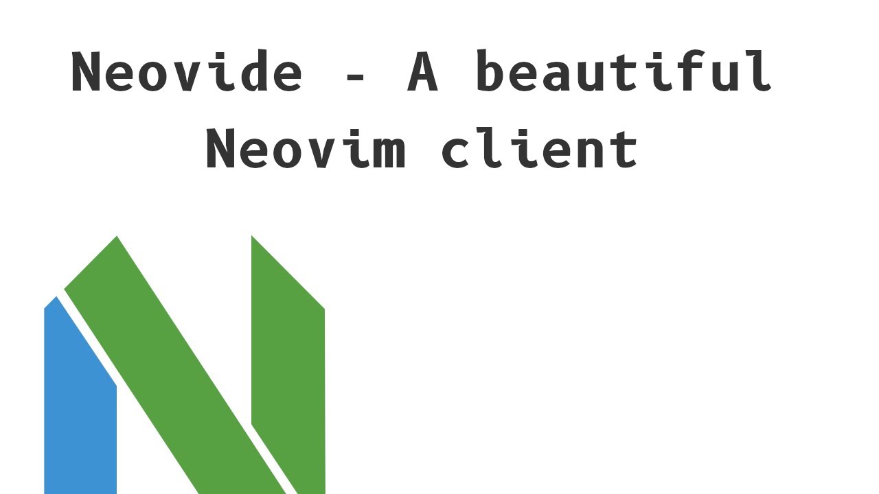 [DEMO] Neovide - A beautiful neovim client - YouTube