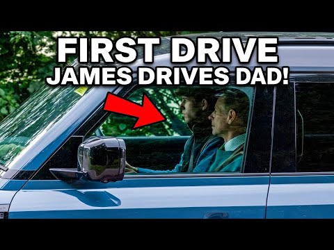 James Earl of Wessex seen DRIVING his father for the first time at Balmoral 