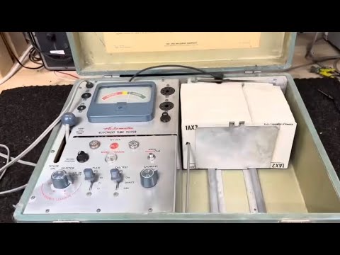 RCA Punch Card Tube Tester Restore. Pt 1 - YouTube