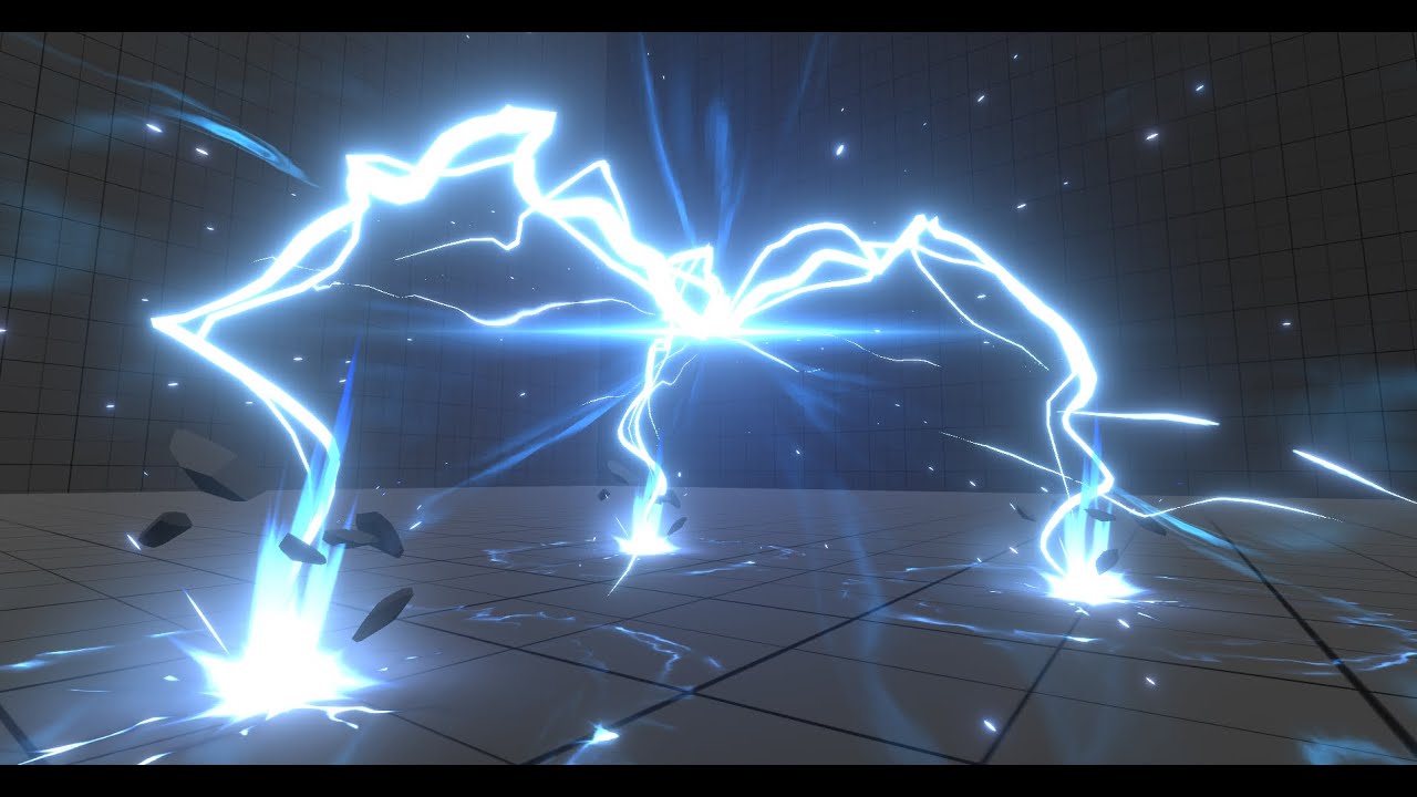 【unity vfx pack】dynamic lightning attack pack - YouTube
