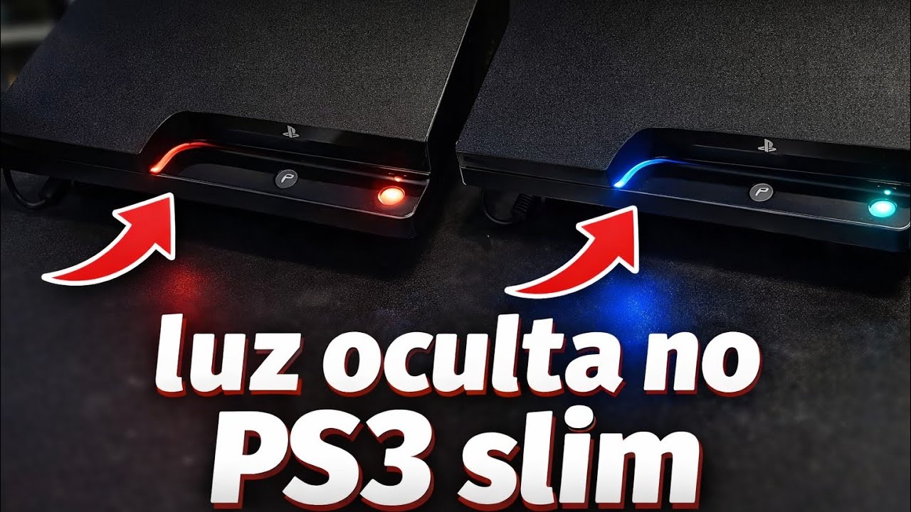 Led Oculto no PlayStation 3 slim CECH 2001A - YouTube