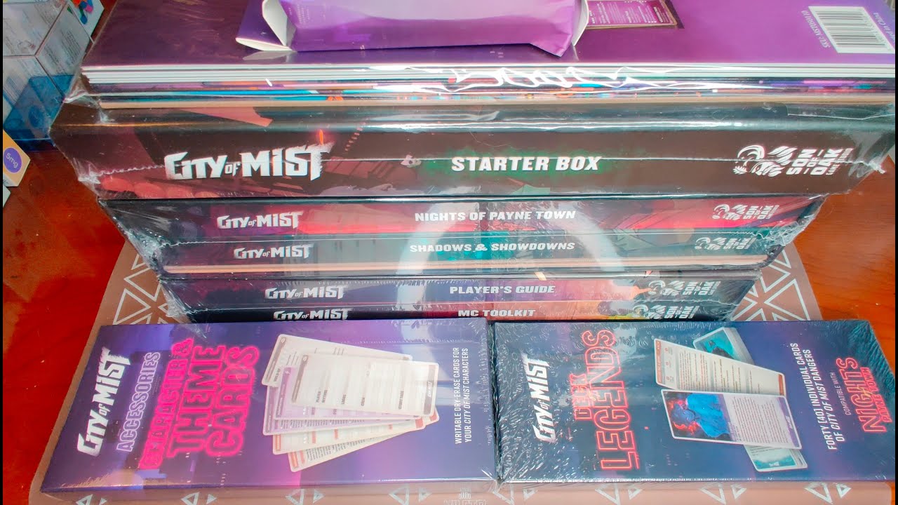 City of Mist RPG -- Complete Set Unboxing - YouTube
