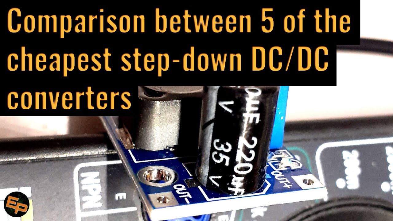 Comparison between cheap DC/DC step down converters - YouTube