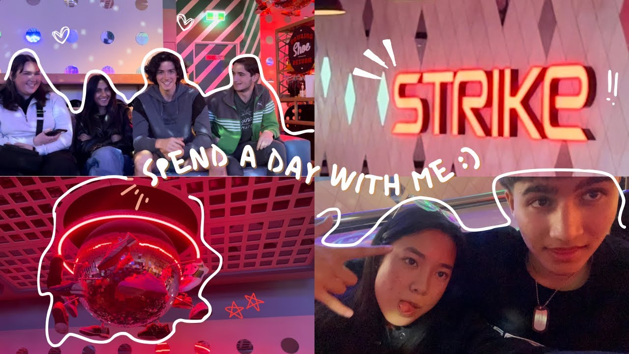 spend a day with me | bowling with the space crew - YouTube