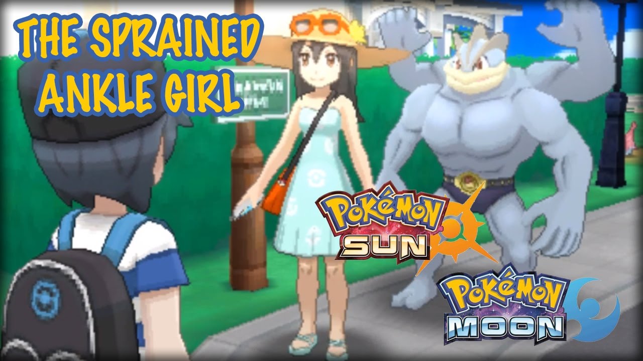 The Sprained Ankle Girl Event - Pokemon Sun Moon Demo - YouTube