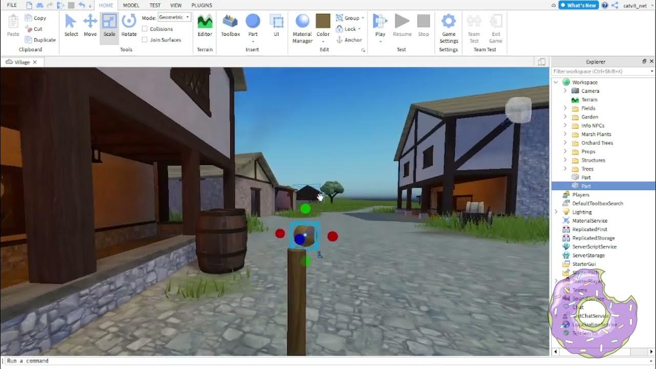 How to make a simple torch in Roblox Studio | Quick tutorial by Donut ...
