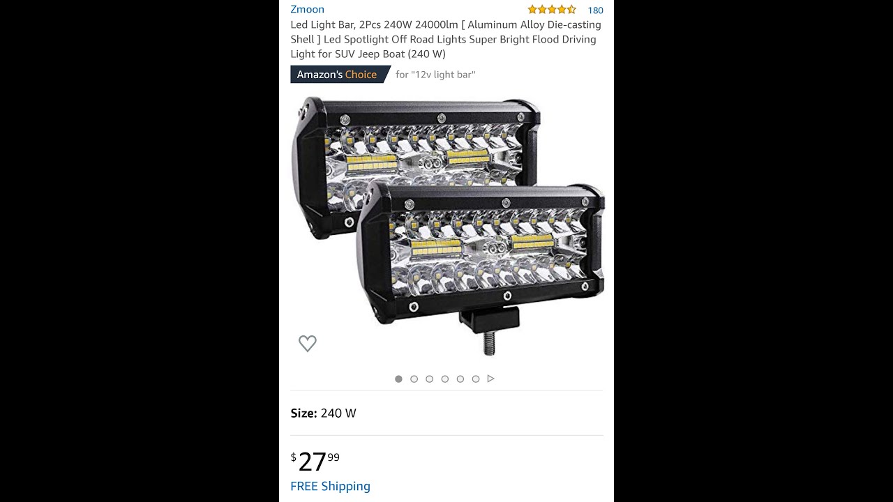 ZMOON LED light install on the gokart. Product review - YouTube