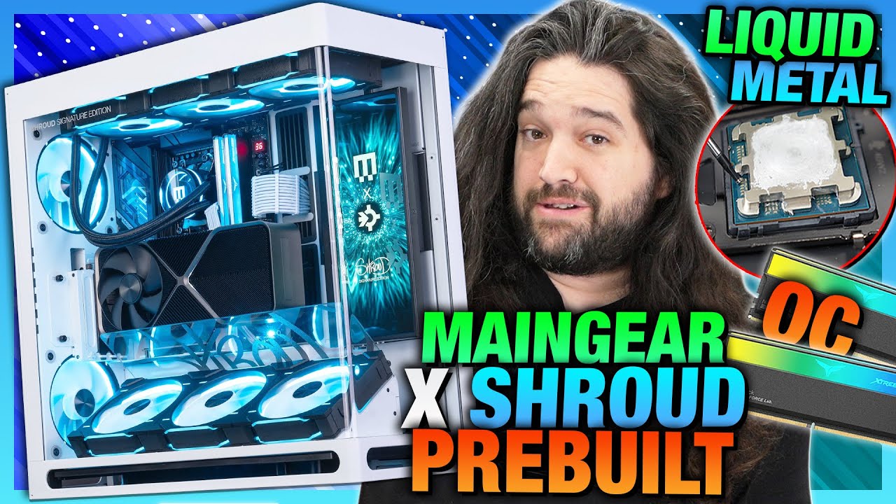 Maingear Overclocked Prebuilt with Liquid Metal: $6000 Shroud Pre-Built Gaming PC Review - YouTube