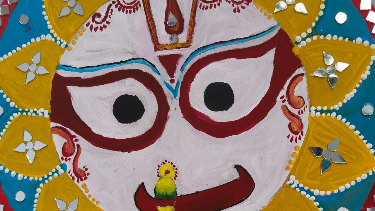 How to art lord balabhadra on cardboard | Lord balabhadra art - YouTube
