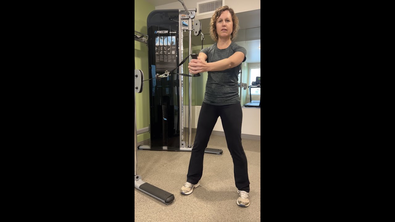 How to perform a trunk rotation exercise for your low back and hips ...