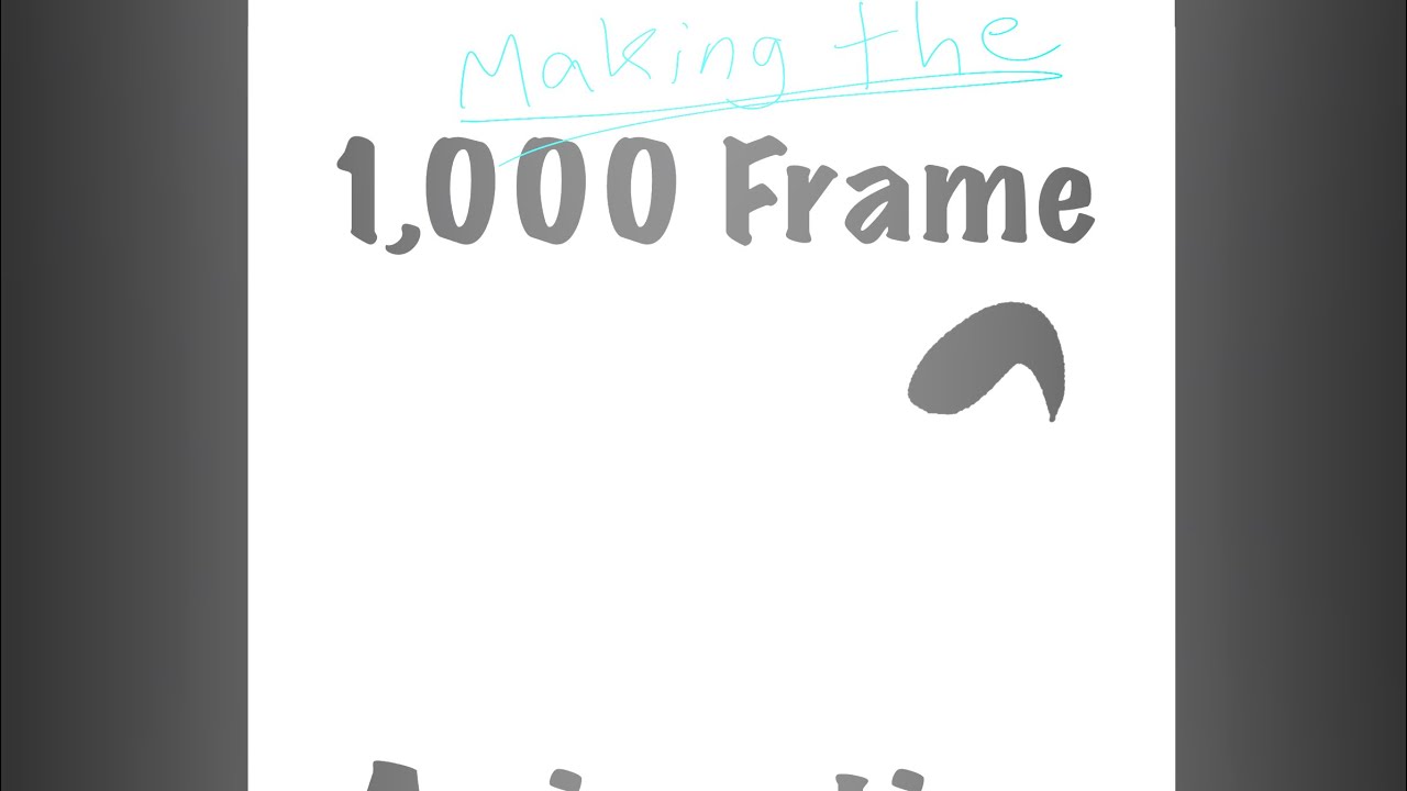 Making the 1,000 Frame Animation- took four hours! - YouTube