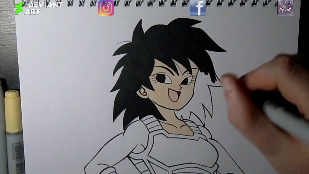 Drawing Gine Dragon Ball Super Broly - YouTube