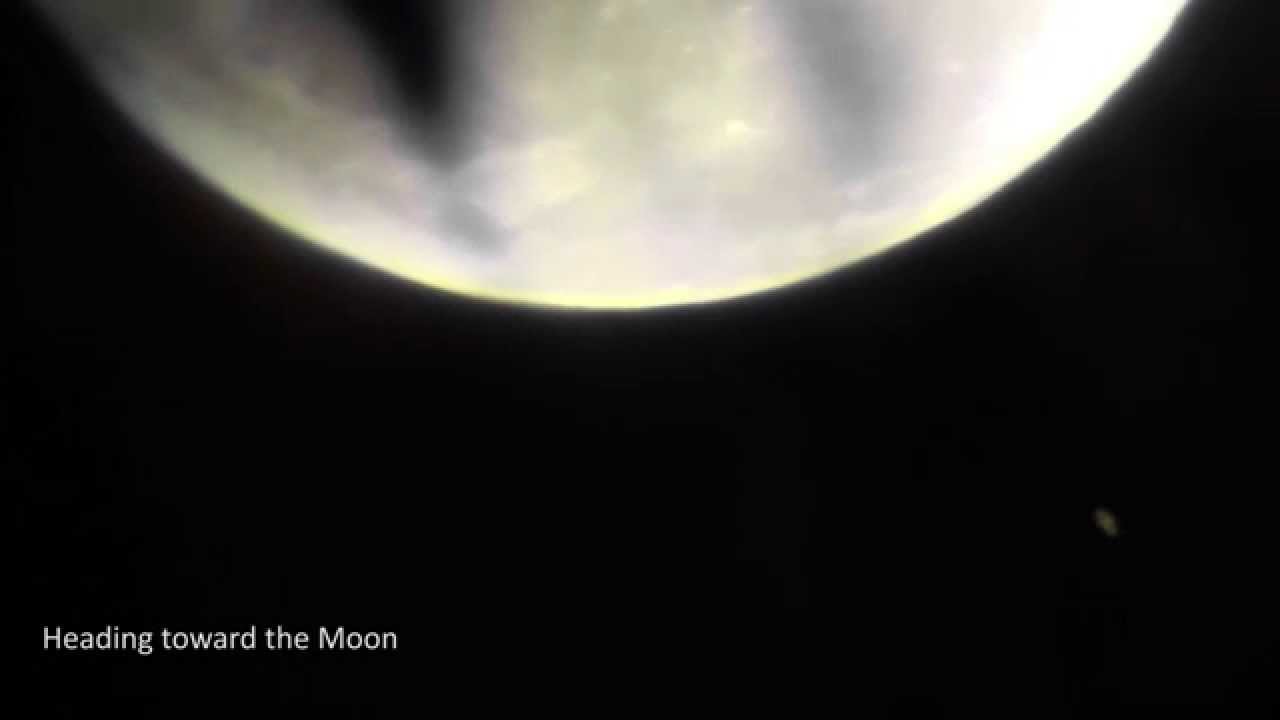 Saturn passes behind the Moon 14 May 2014 Filmed from Sydney Australia ...