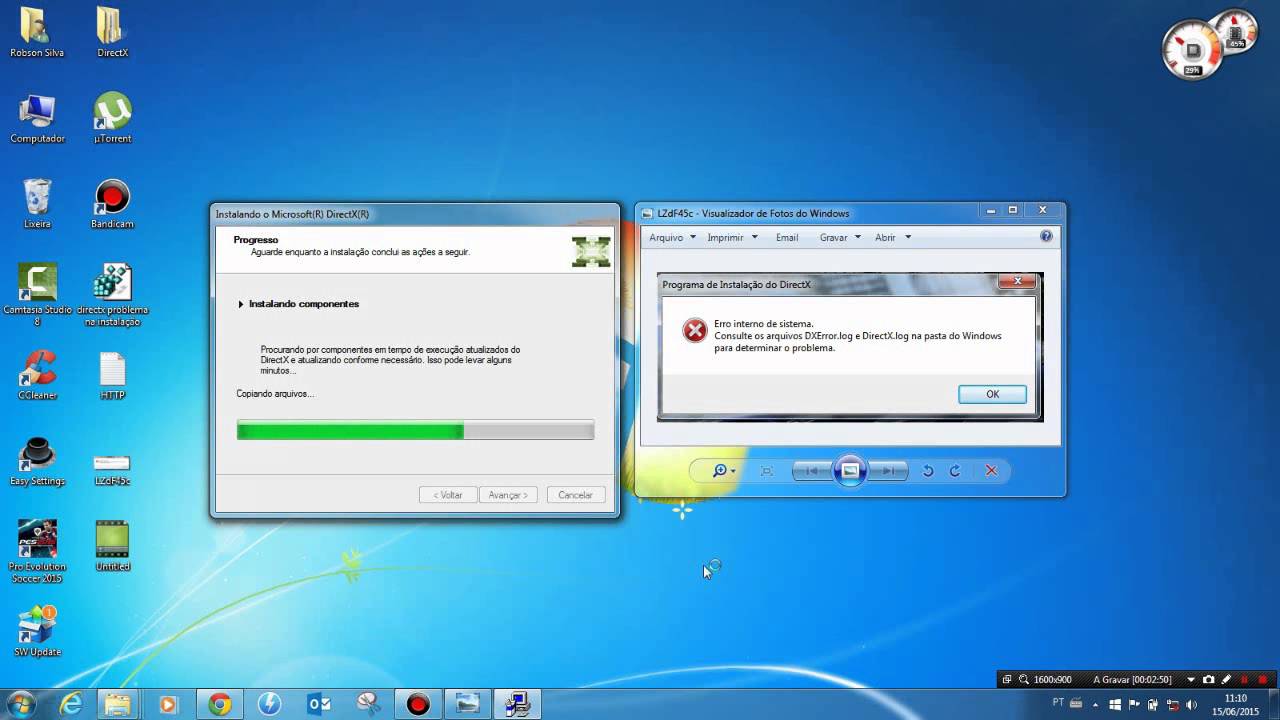 Como resolvo o problema do erro DXError log e DirectX log - YouTube