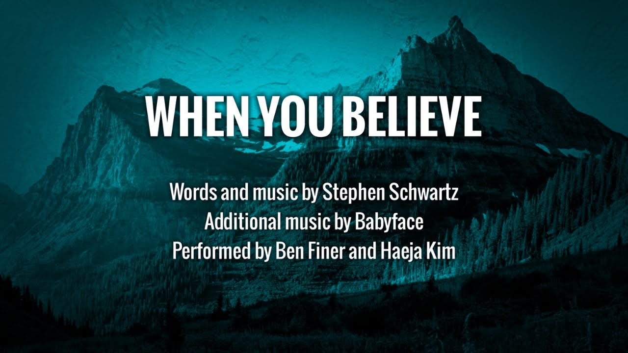 When You Believe / Ben Finer - YouTube