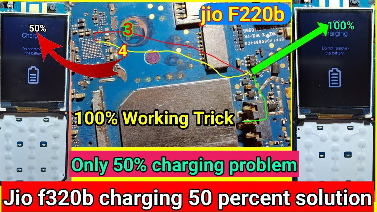 jio f320b charging 50 percent solution | jio f320b 50 charging problem ...
