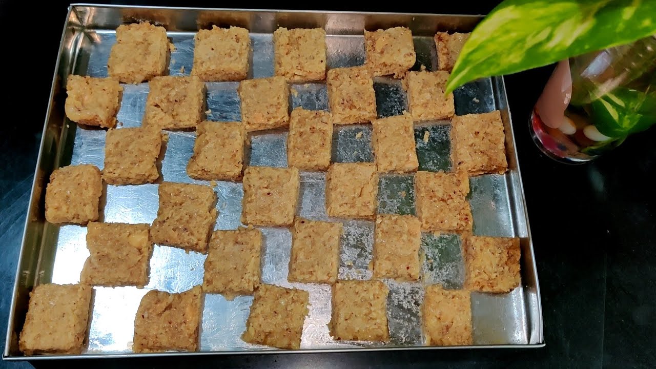 KOVA KOBBARI SWEET IN TELUGU | KOVA COCONUT BURFI | KOVA COCONUT SWEET ...