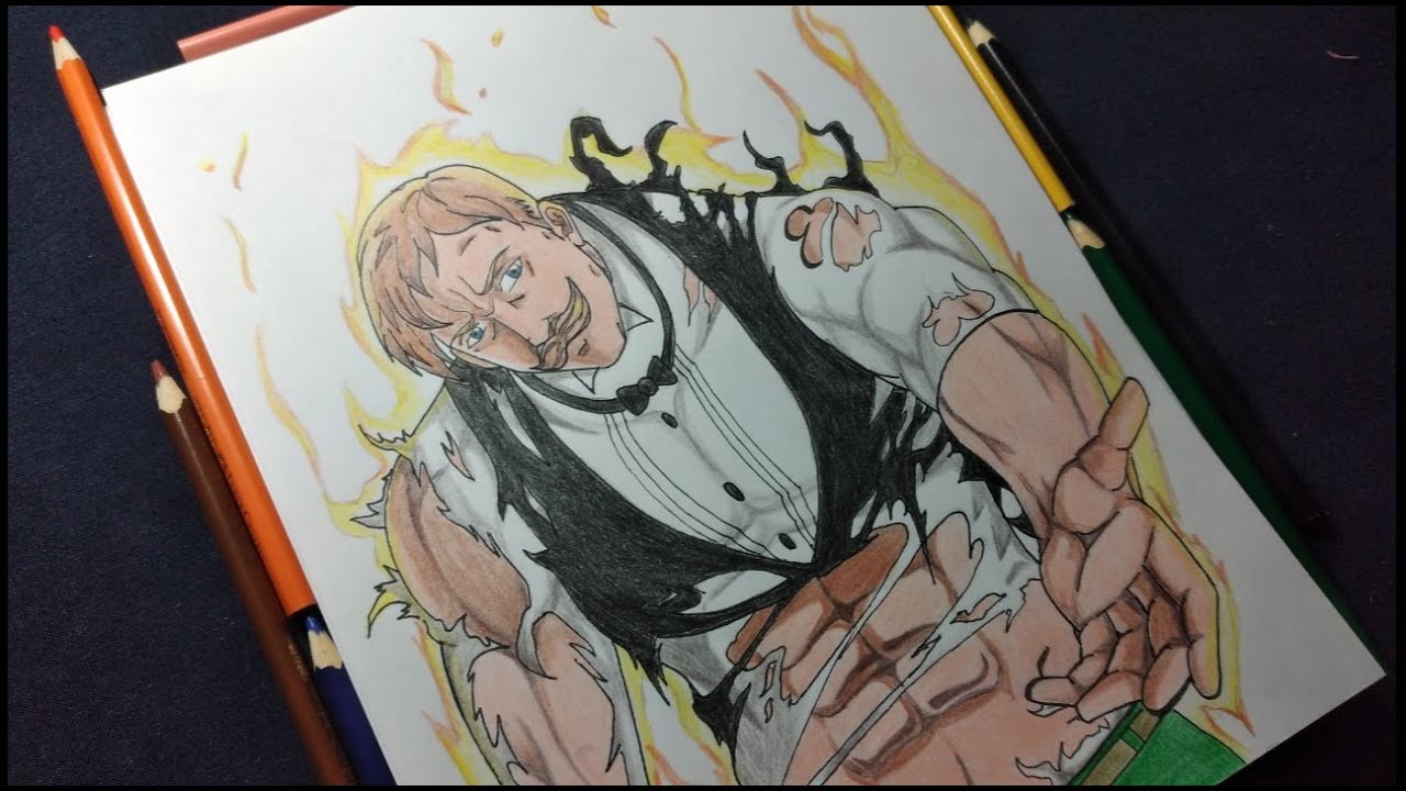 Dibujando a Escanor/ Speed draw/ Moy CL - YouTube