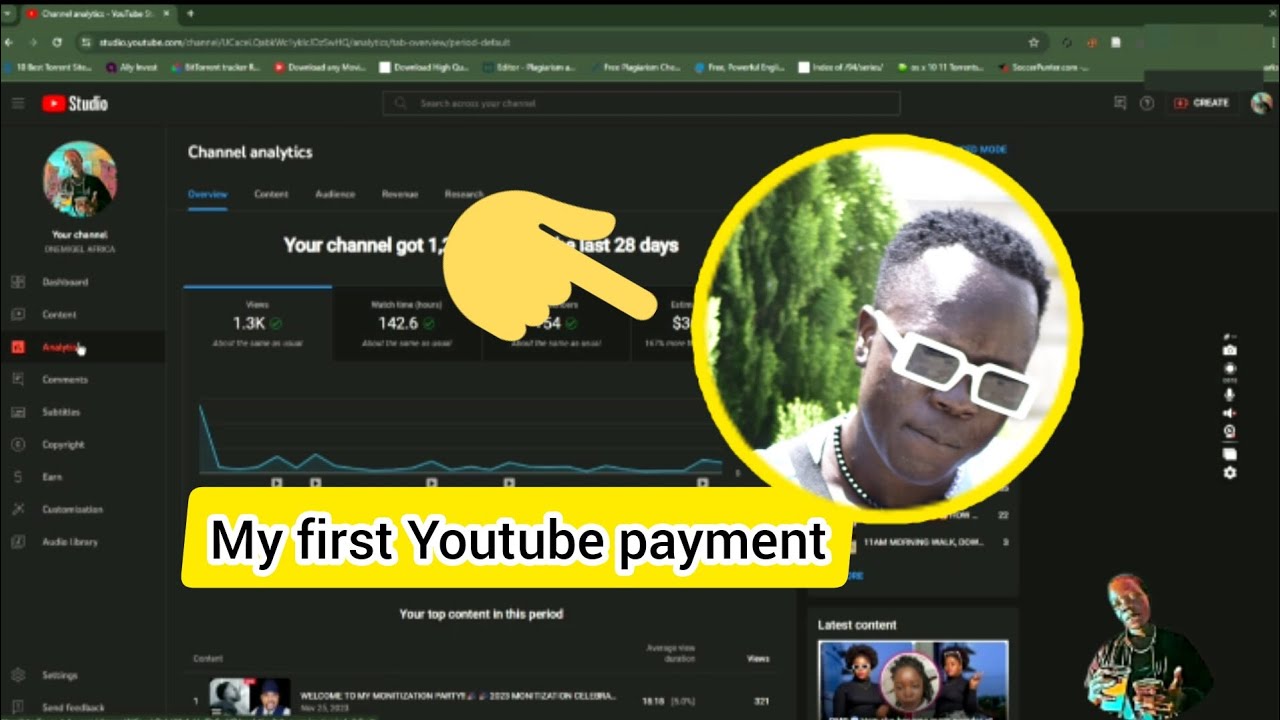 My first payment on Youtube || How much YouTube pay me - YouTube