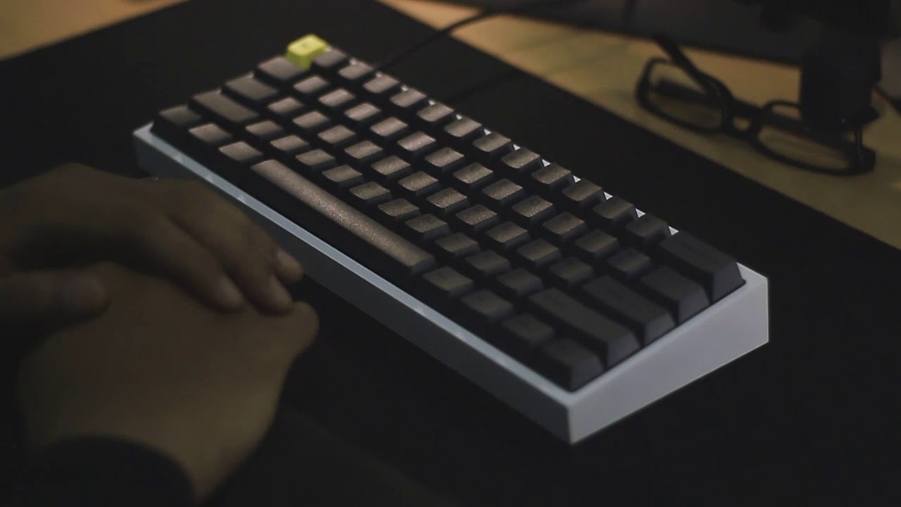 Tofu60 w/ C³EQUALZ X TKC KIWI Tactile switches 67g lubed Typing test ...