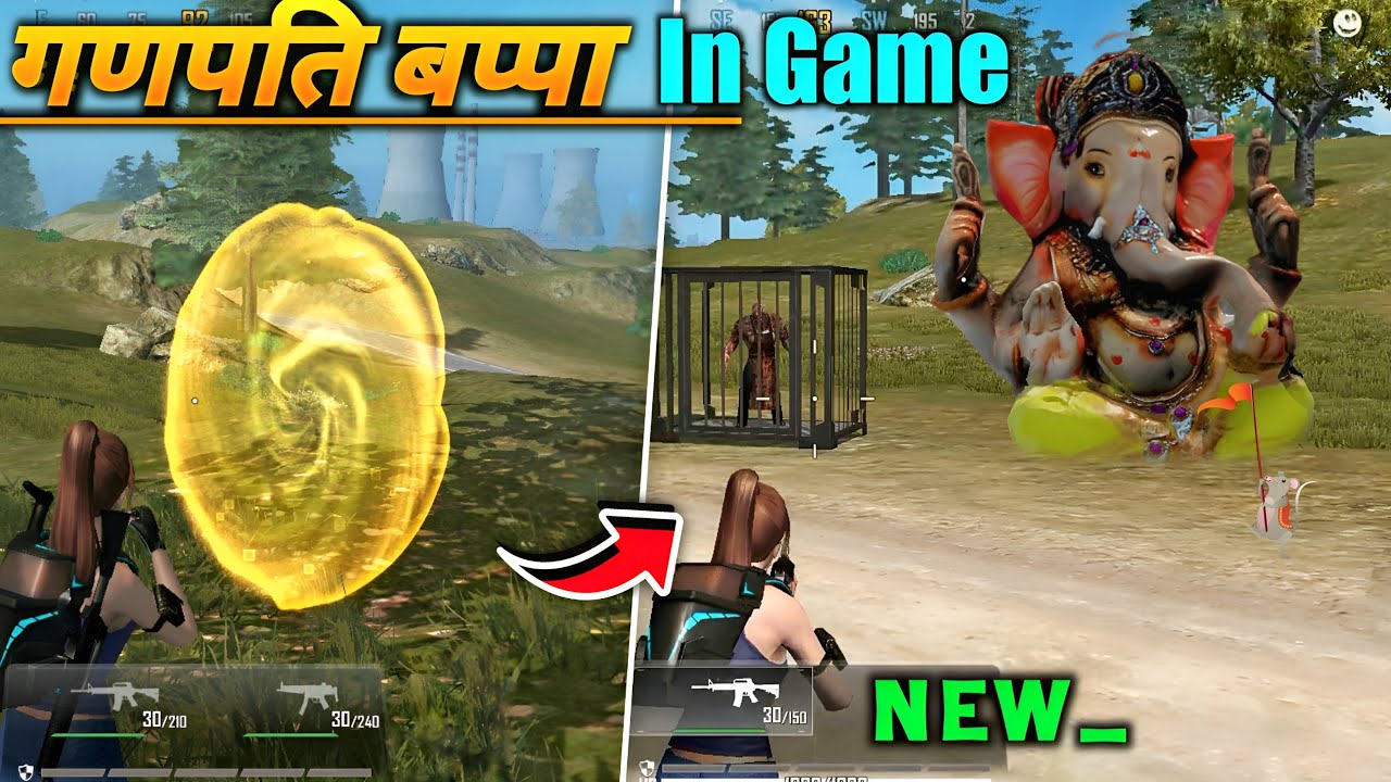 New Ganpati Big मूर्ति in Map 😲 New ff Indian Game on play Store - YouTube