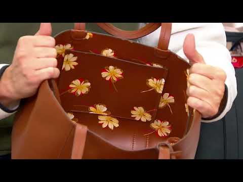 Draper James Elle Tote w/ Flower Key Fob on QVC