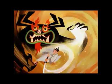 Samuray Jack intro hikaye kısmı ama ninjago müziği