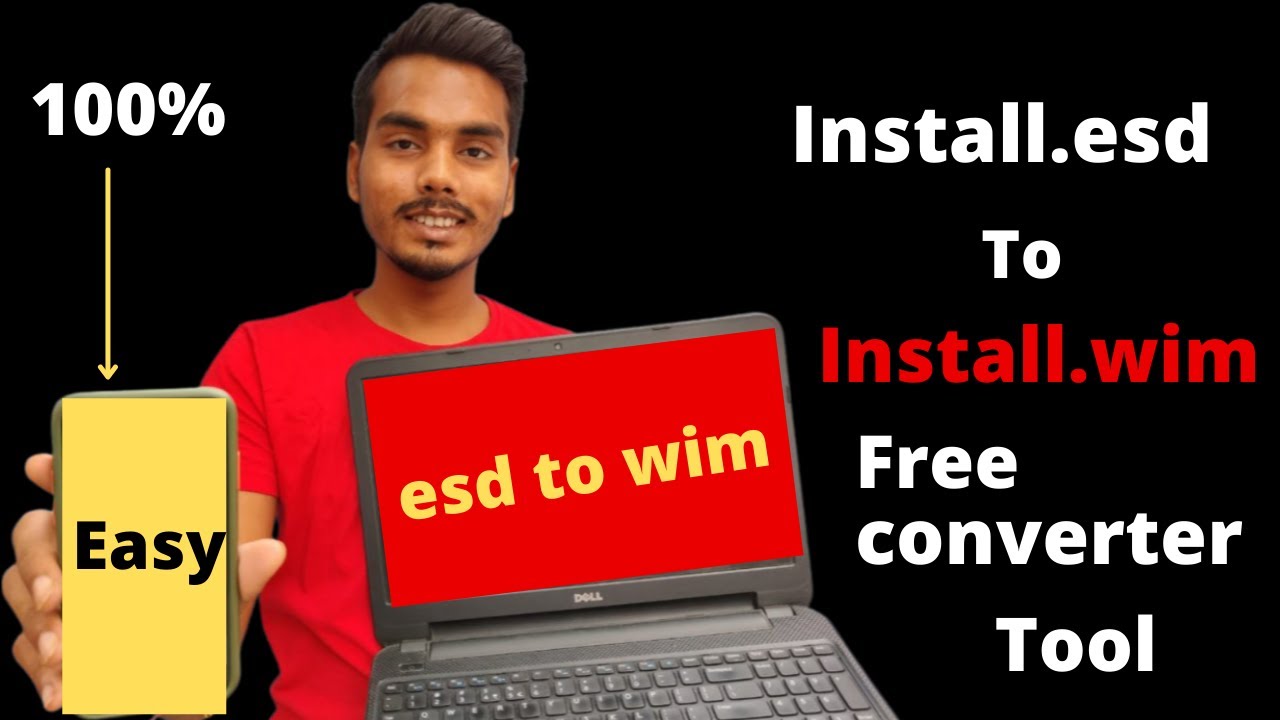 [ EASY ] How to convert esd to wim file on windows 10 | esd to wim ...