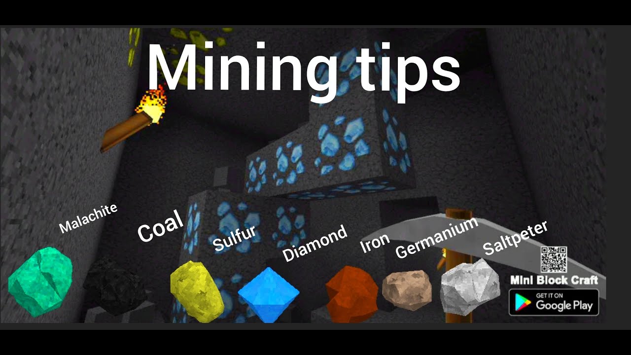 Mining tips survival Mini block craft/ mini block craft 2 - YouTube
