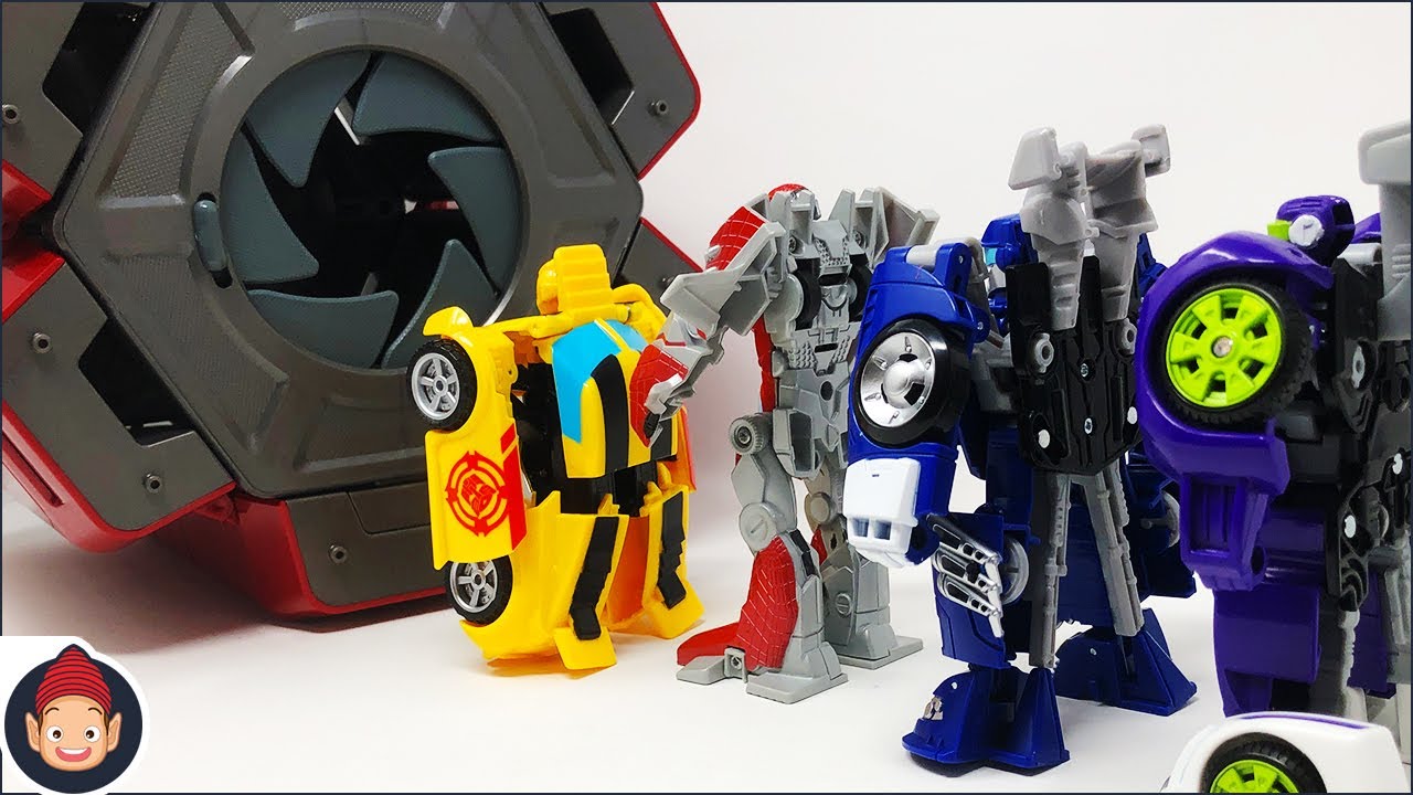 Transformer Rescue Bots Academy Toys & Spider-Man Robot Get On Iron Man ...