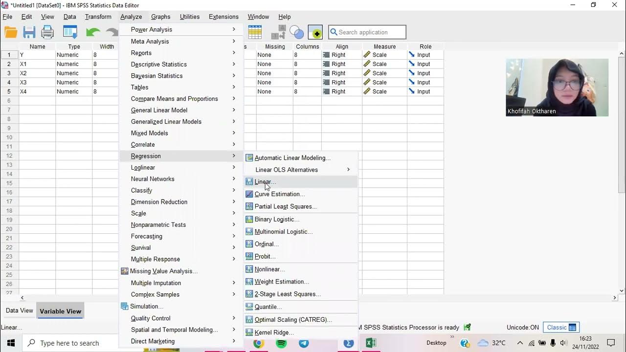 TUTORIAL PENGOLAHAN DATA DENGAN MENGGUNAKAN SOFWARE SPSS - YouTube