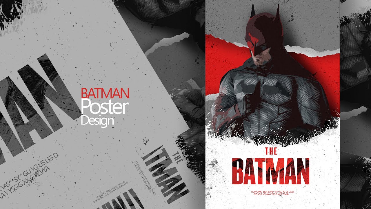 BATMAN COVER DESIGN | PHOTOSHOP TUTORIAL | POSTER DESIGN - YouTube
