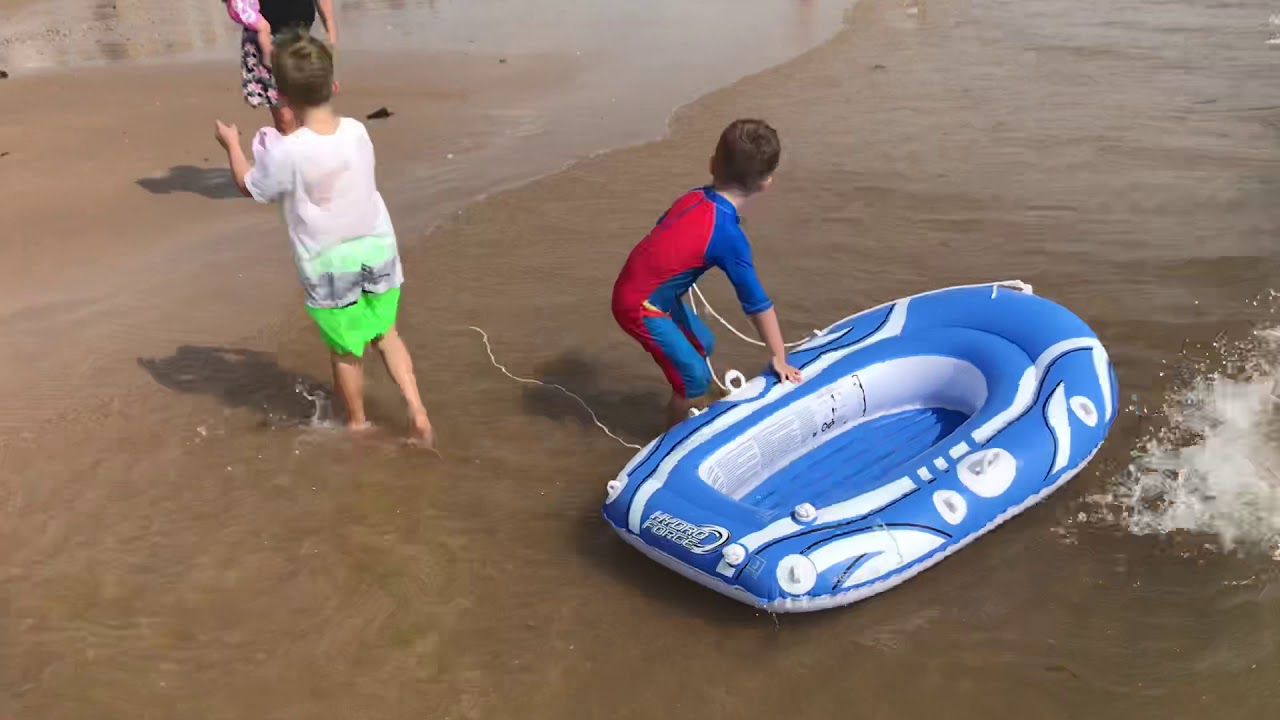 Beach Days With Max And Finley - YouTube