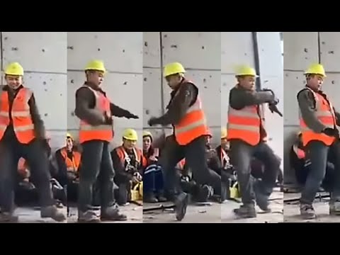 Construction Worker Has INCREDIBLE Dance Moves 🕺 - YouTube