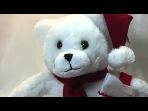 Musical Christmas Teddy Bear - Let It Snow